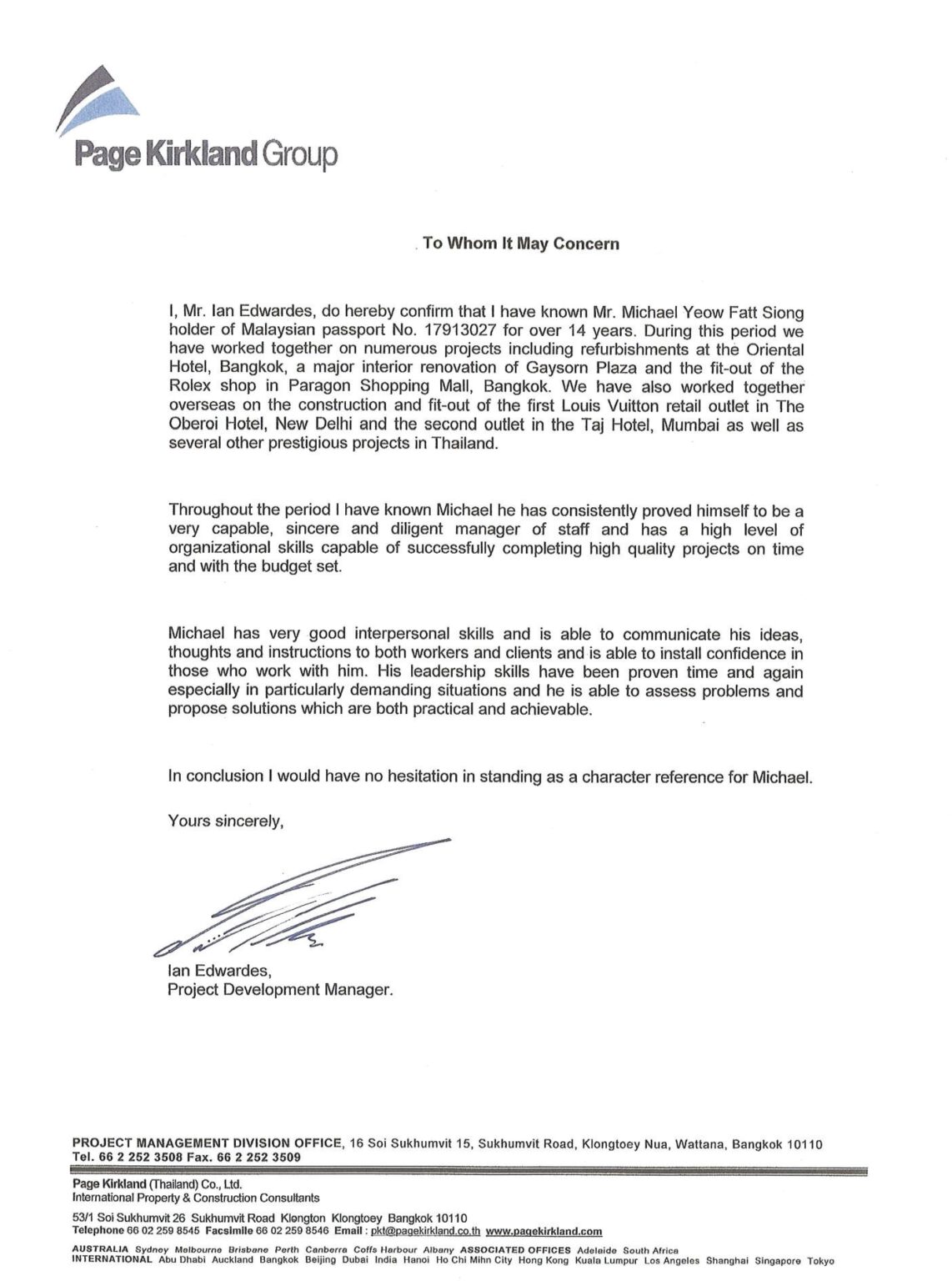 Certificate - Drago One Interior